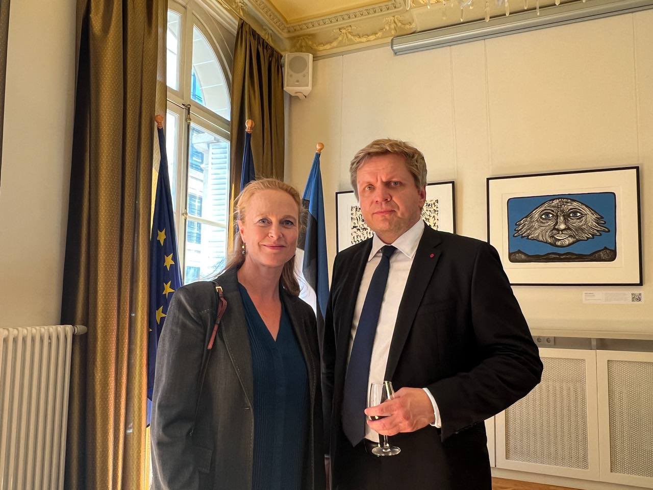Aux côtés de Monsieur Lembit Uibo ambassadeur d'Estonie - Violette ...